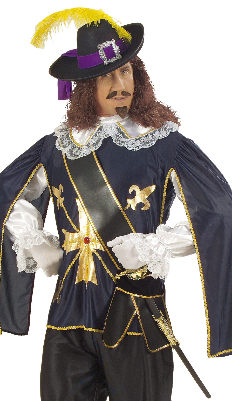 Zubehör /Musketier Gürtel mit Schwerthalter:schwarz | CH-Onlineshop ...