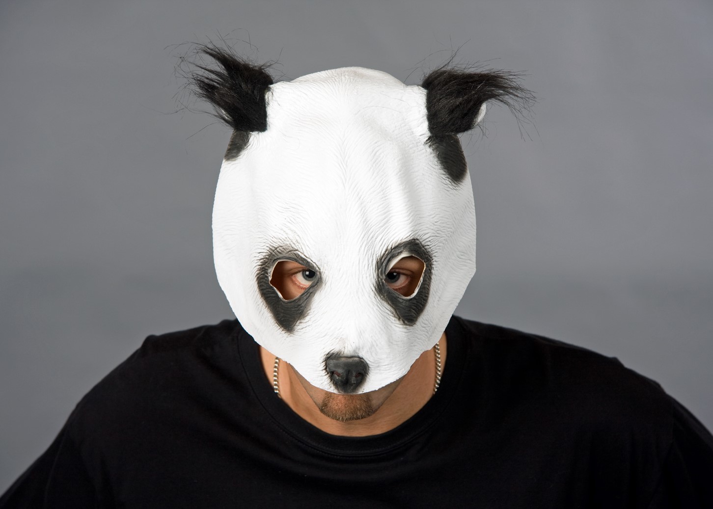 Panda Maske, Latex: Fasnacht Onlineshop Schweiz / CH