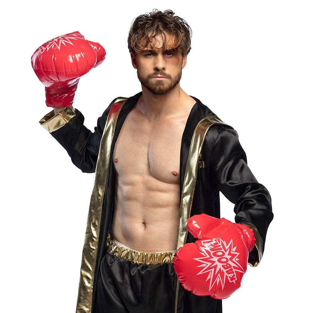 Inflatable boxing gloves:48 cm, red | pekabo.ch