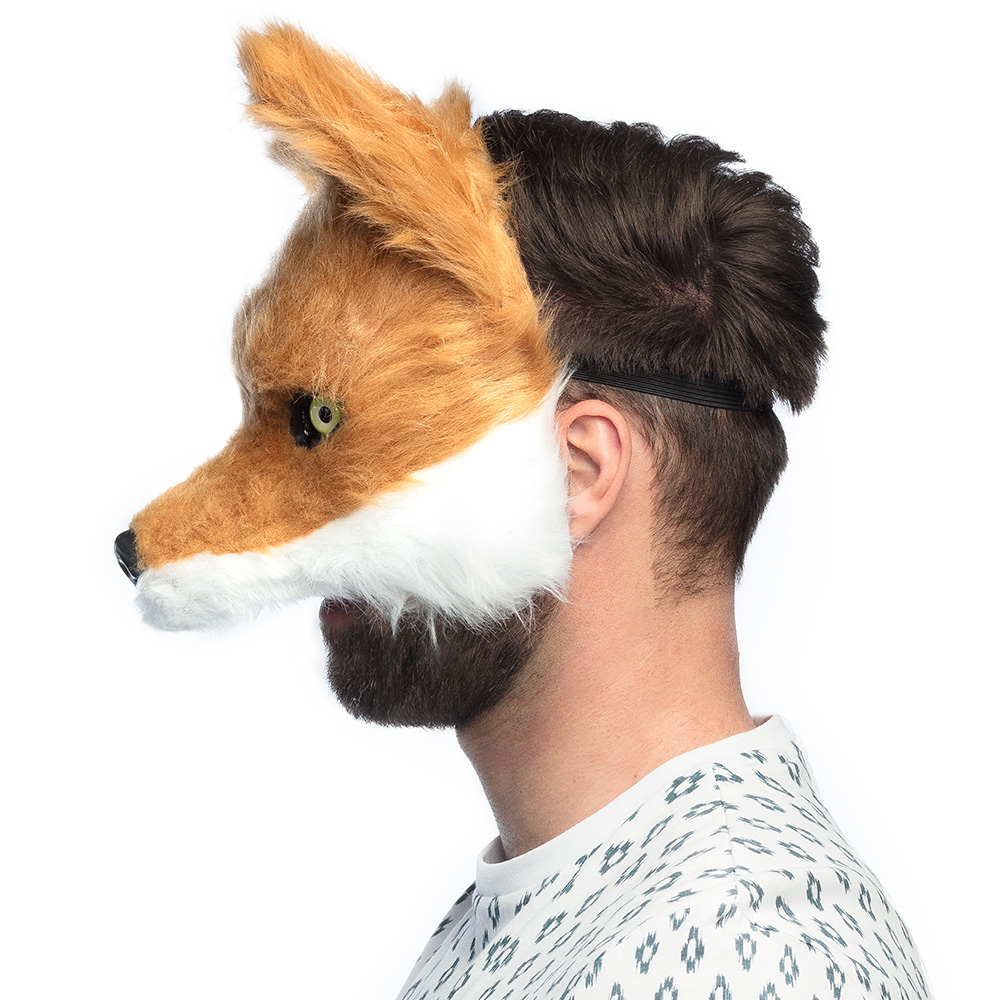 Masken /Plüsch-Halbmaske Fuchs:braun | CH-Onlineshop kaufen bei pekabo