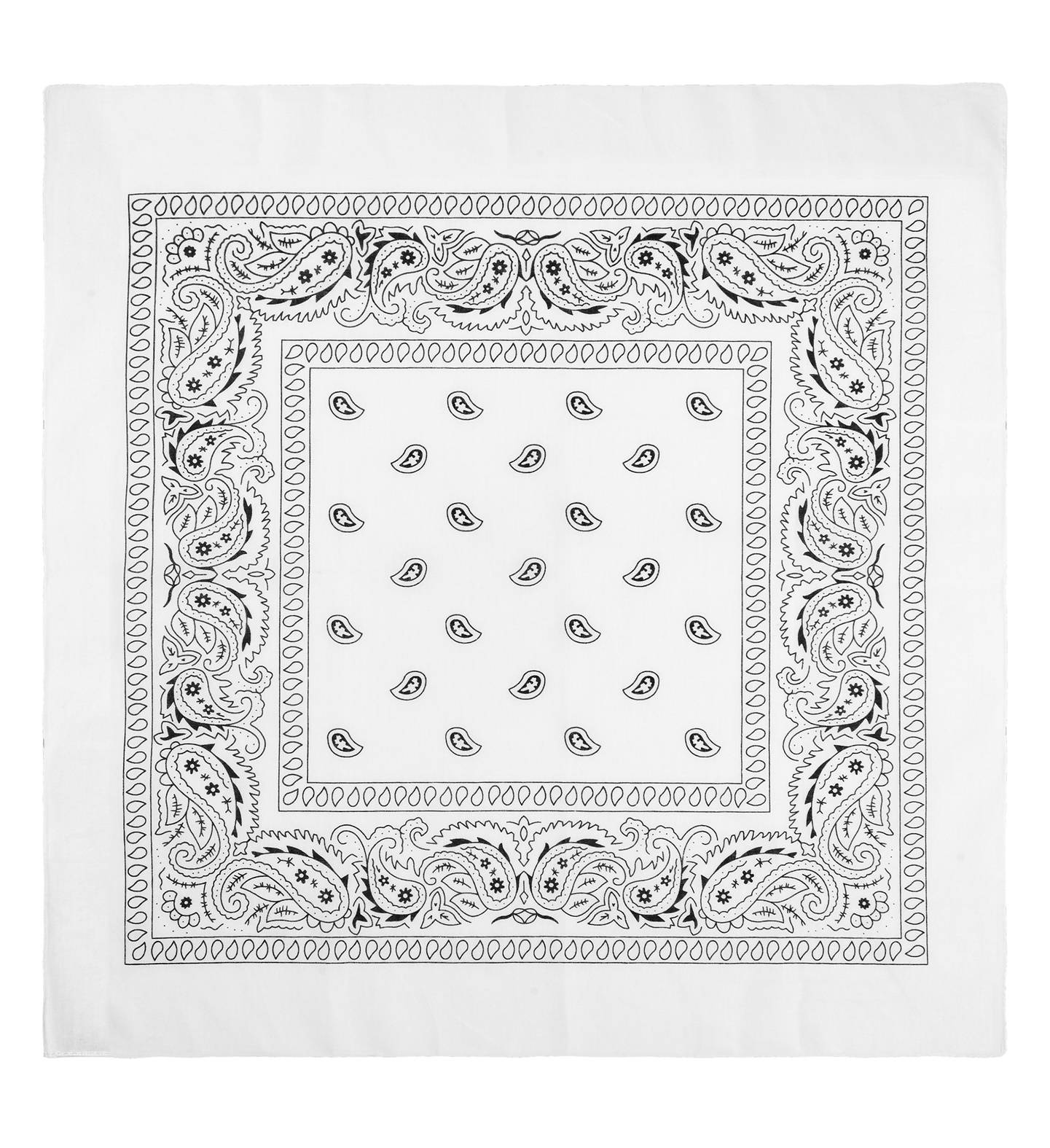 Zubehör /Bandana Halstuch Cowboy:55 x 55 cm, weiss | CH-Onlineshop ...
